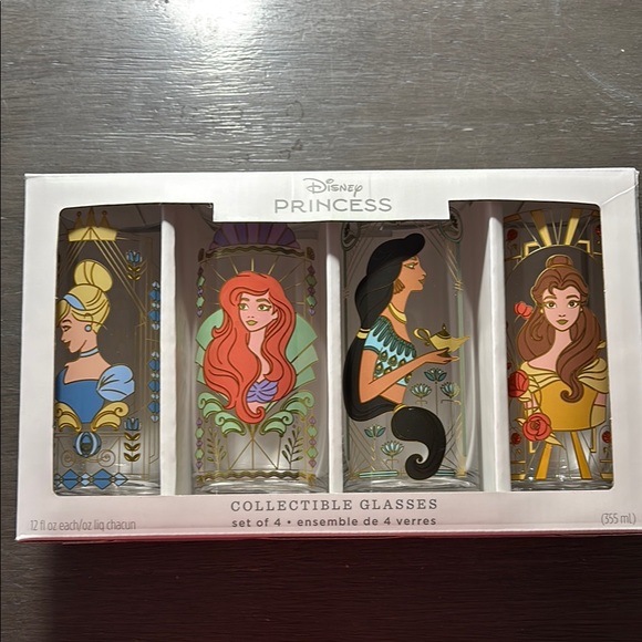Disney | Dining | Hallmark Disney Princess Glass Set | Poshmark